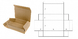 FEFCO 0420 Коробка оберточного типа с трех клапанным верхом (ID#1613696874), цена: 21.95 ...