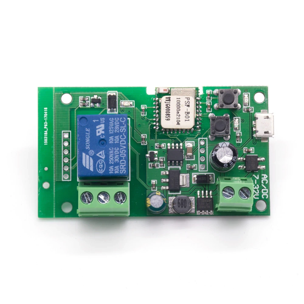 Wifi реле Sonoff PSF-B01 Wi-fi реле Sonoff Сухой контакт DC7-32V для ...
