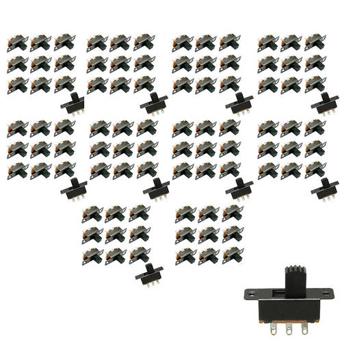 Перемикач движковий повзунковий SS12F15VG6, 100шт, 2пол 3pin тумблер (ID#1108041387), ціна: 174. ...