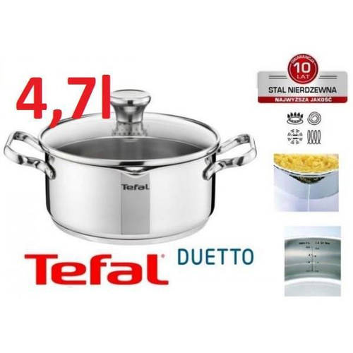 Кастрюля TEFAL DUETTO 24 см супер, цена 3140 грн - Prom.ua (ID#1614100798)