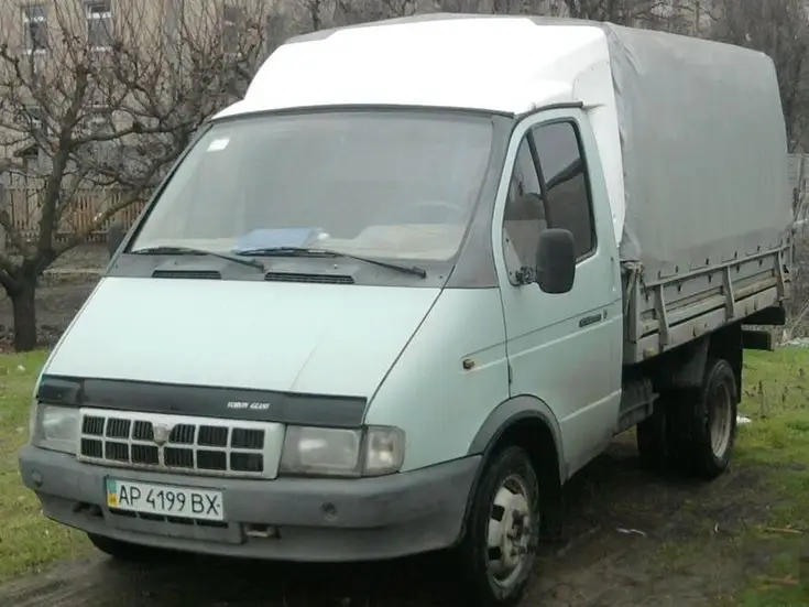 Дефлектор Капота на ГАЗ 3302, 2705, 3221 Газель Cтарого Образца 1994-2003. Мухобойка на ГАЗ ...