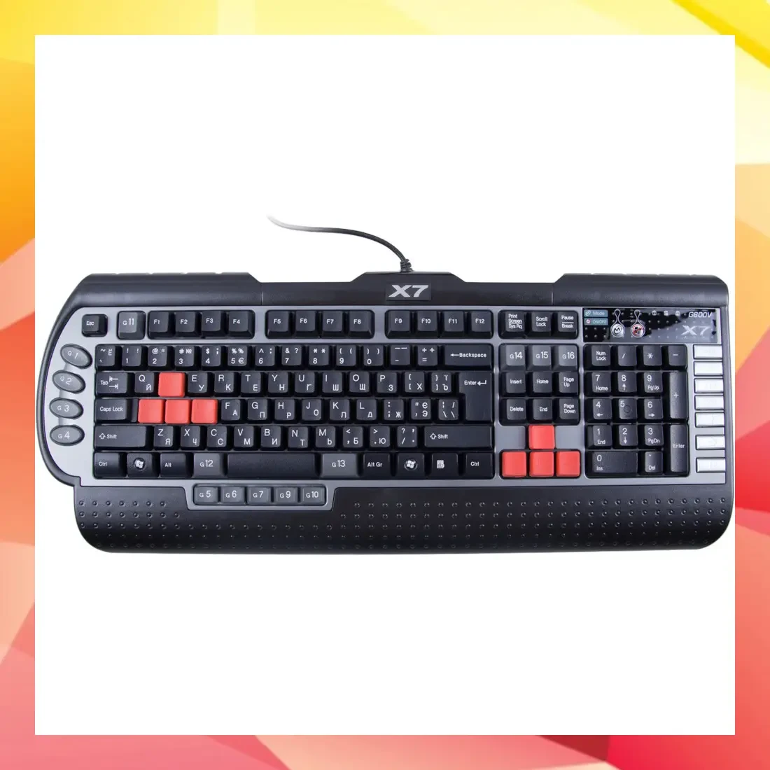 Купити Клавіатура A4Tech X7 G800V Black USB, ціна 1085 ₴ - Prom.ua (ID ...
