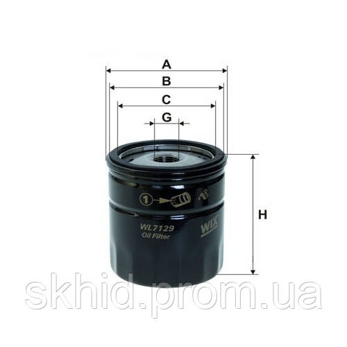 Фильтр масляный Daewoo Lanos (Дэу Ланос) ,Chevrolet Aveo (Шевроле Авео ...