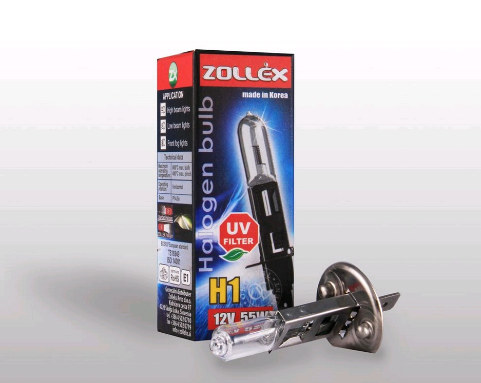 Купить Лампа Zollex H1 12V 55W, цена 49 ₴ — Prom.ua (ID#1615938778)