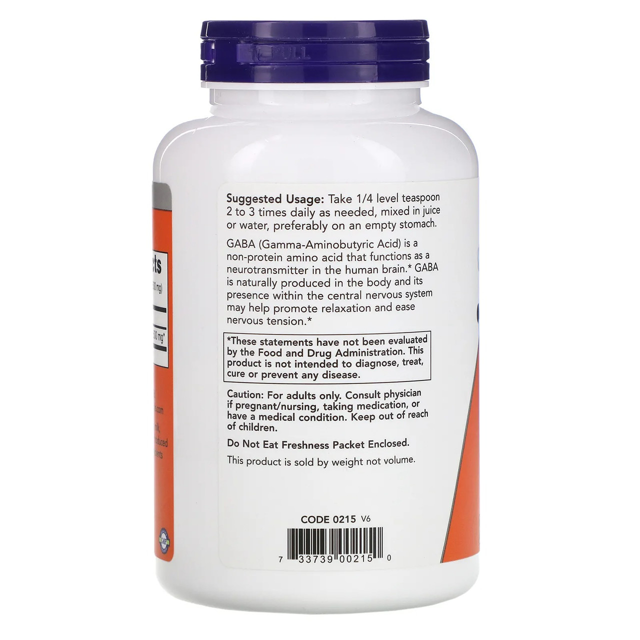 Купить Гамма-аминомасляная кислота NOW Foods "GABA Pure Powder ...