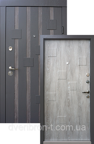 Купить Двери Qdoors Ультра Рондо дуб графит/дуб шале седой, цена 19500 ...