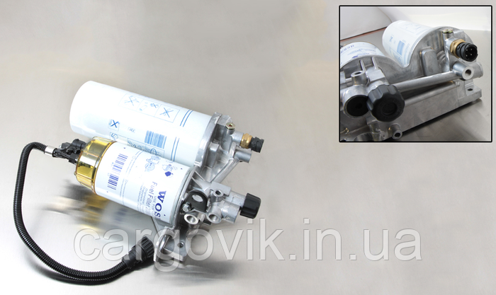 Корпус паливного фільтра з датчиком, з підігрівом, з фільтрами RVI ...