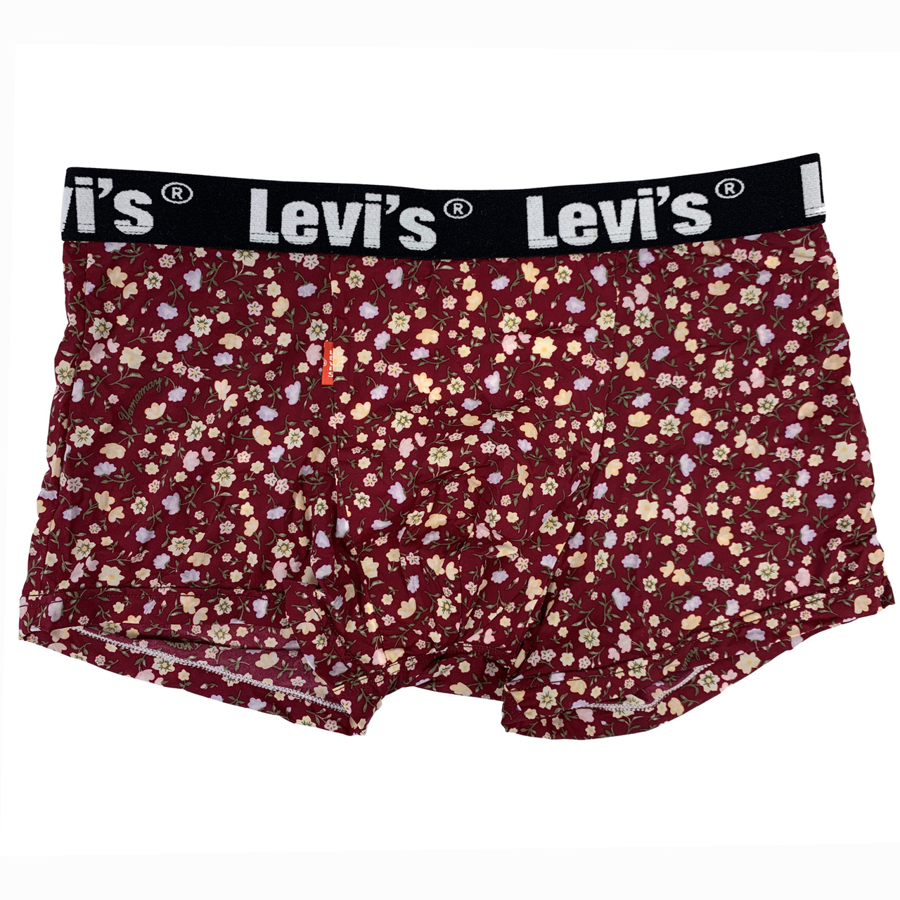 Мужские трусы Levis премиум качества, цвет красный в цветочек, размер М ...