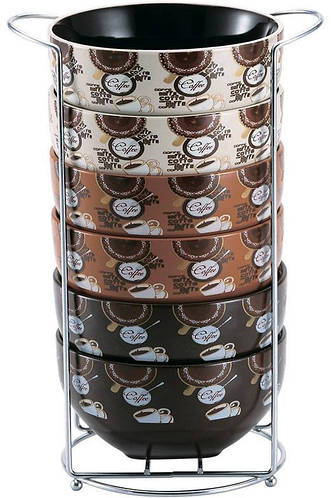 Купить Набор пиал Wellberg Coffee-ІІ 550мл 7 предметов, цена 491 ...