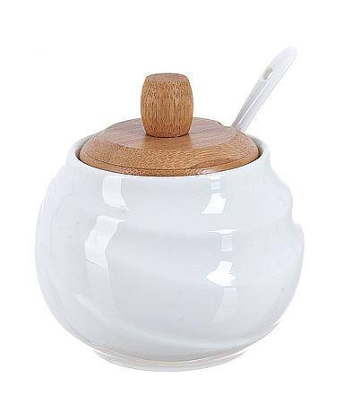 Купити Цукорниця Ceram-Bamboo 300мл bobi bobi bobi з ложкою і бамбуковою кришкою, ціна 262 ...