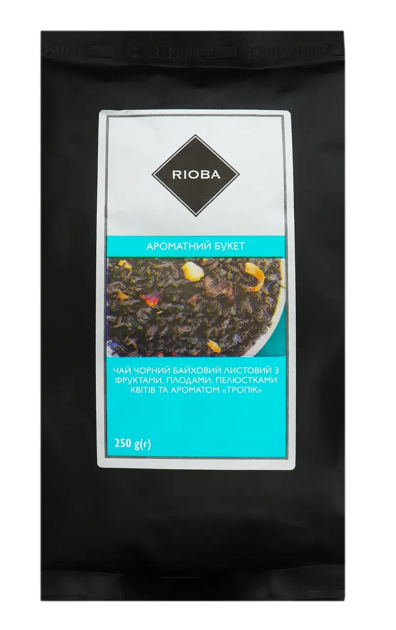 Чай Rioba Ароматний букет чорний байховий листовий 250г, ціна 191.25 ...