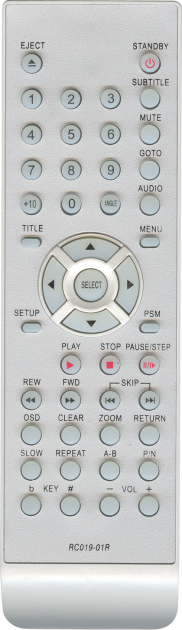 Купить Пульт для DVD-плеера BBK RC019-01R + батарейки, цена 130 ₴ — Prom.ua (ID#1618686715)