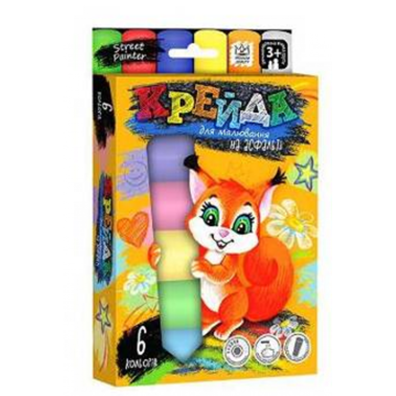 "Мел для Рисования на Асфальте" Большой 6 Цветов. — Купить Недорого на ...