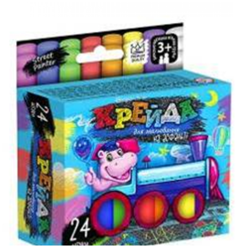 Купить "Мел для рисования на асфальте" тонкий 24 шт., цена 29 ₴ — Prom ...