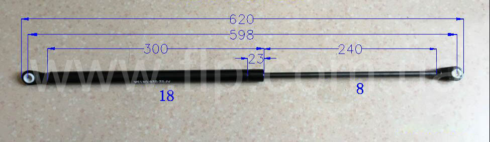 Амортизатор капота погрузчика Mitsubishi/CAT FD20-30N № 91312-02900 ...