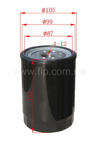 Фильтр масляный двигателя Mitsubishi S6S, Mazda HA № 32B40-20100, 32B40 ...