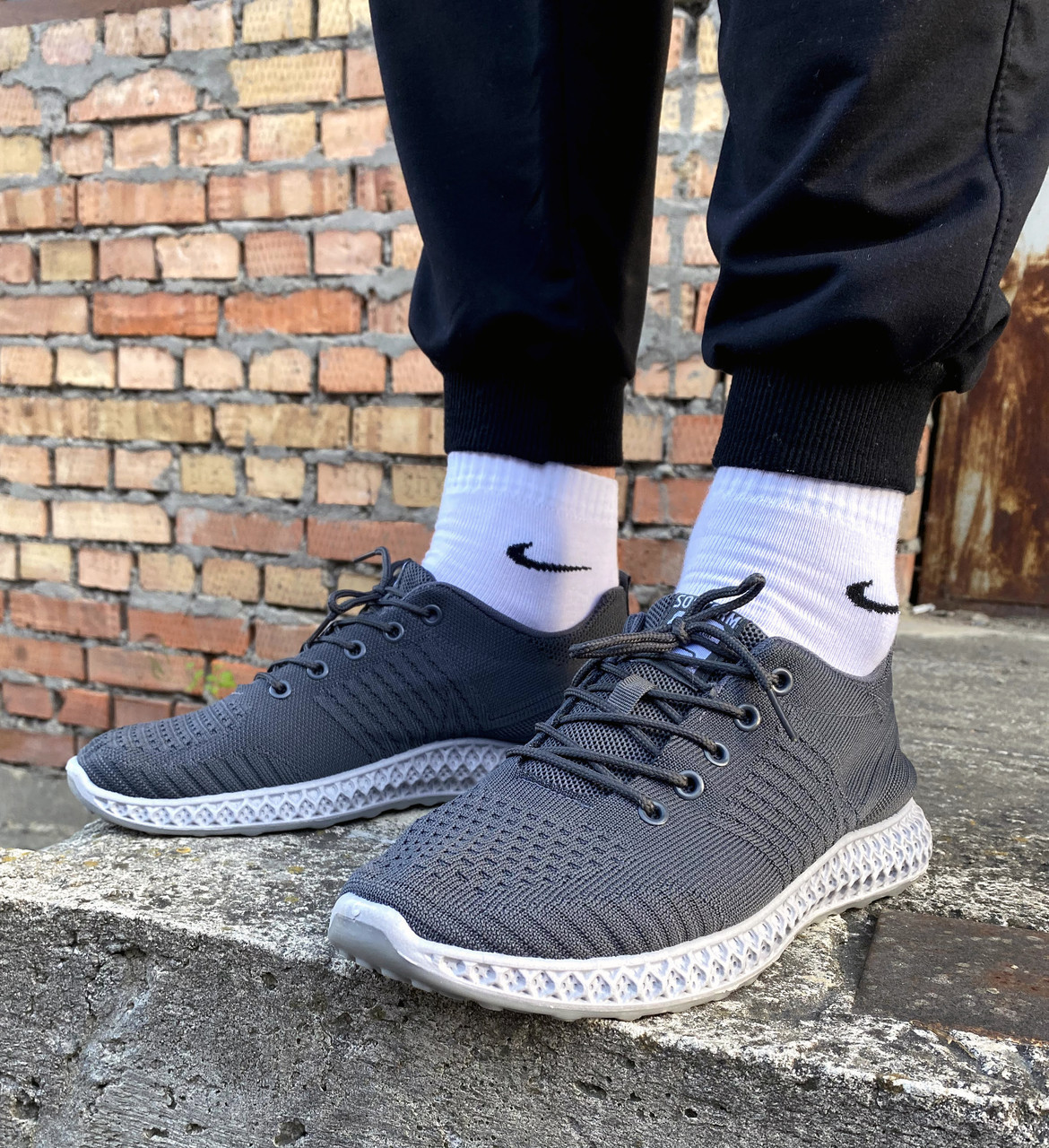 Мужские Спортивные Повседневные Кроссовки для Тренировок Из Текстиля ...