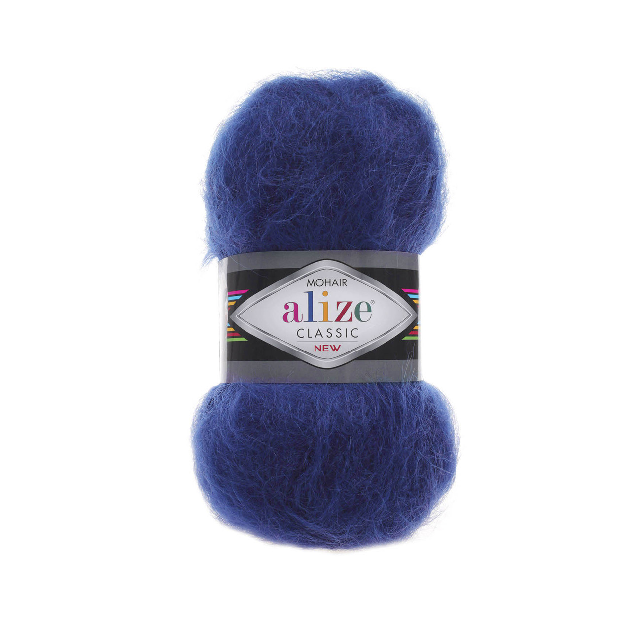 Alize MOHAIR CLASSIC NEW (Мохер Класік) № 409 синій (Пряжа мохер, нитки ...