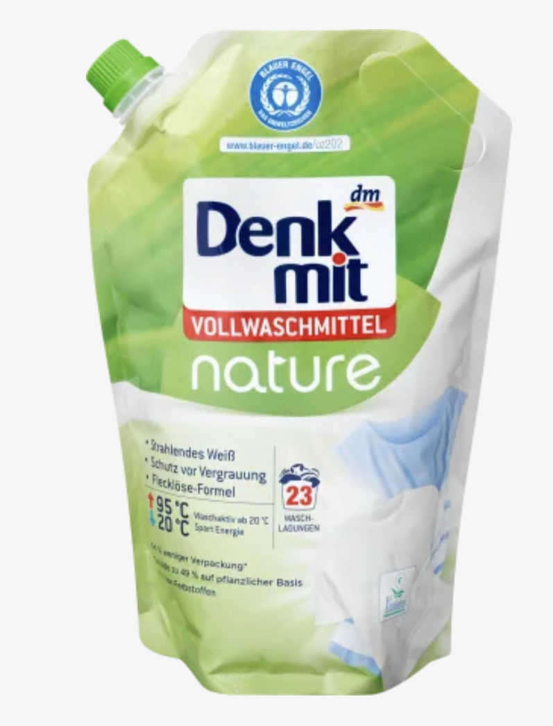 Denkmit Vollwaschmittel Nature рідкий біо-порошок для білого, 1265 мл ...