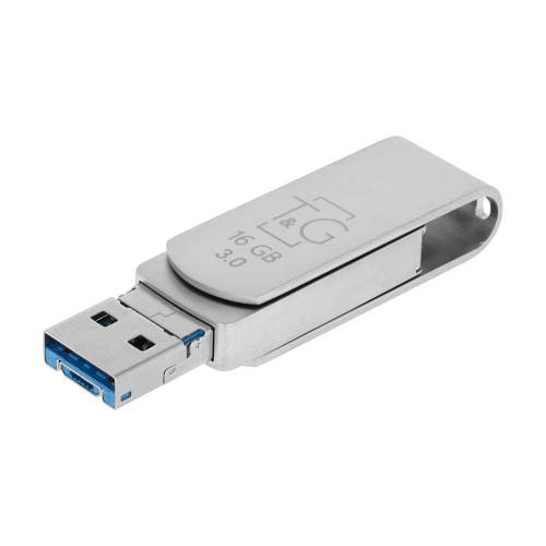 Купить USB OTG T&G 3&1 Lightning&Android 16gb Metal 007, цена 730.96 ₴ — Prom.ua (ID#1620659998)