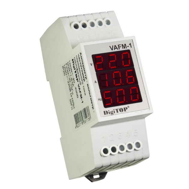 Амперметр-вольтметр-частометр VAFM-1, DigiTOP, ціна 884 грн — Prom.ua (ID#1620752095)