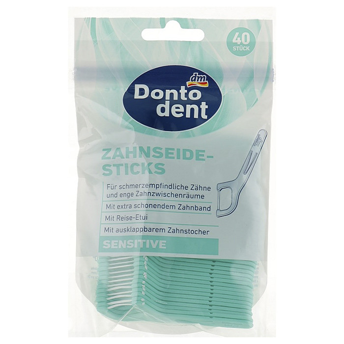 Флос-зубочистки Dontodent Sensitive для чутливих зубів 40 шт (ID ...