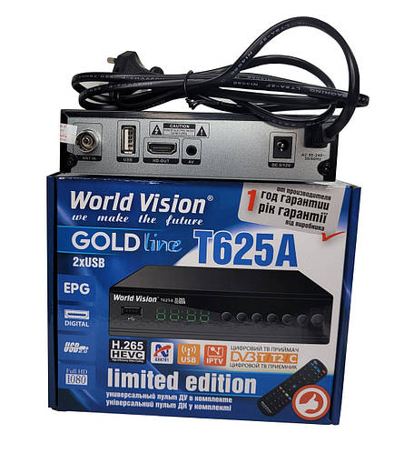 Купить Т2 ресивер World Vision T625A метал + обучаемый пульт. Только ...