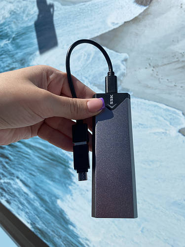 Купить Карман адаптер SSK SHE-C320 для SSD M.2 SATA Enclosure Type-C ...