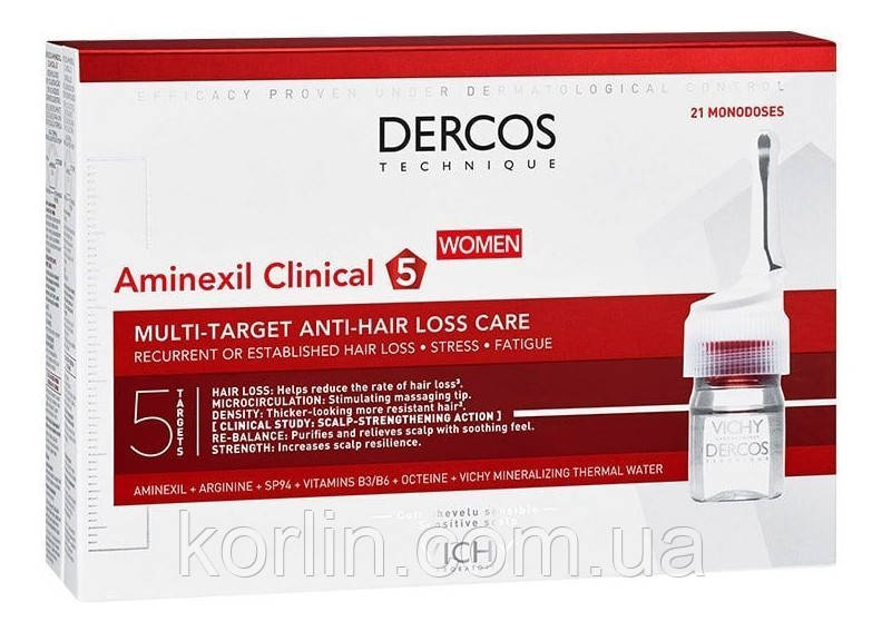 Vichy Dercos Aminexil Intensive 5 Femme Средство От Выпадения Волос Для ...