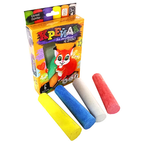 "Мел для рисования на асфальте" большой 4 шт укр *, цена 30 грн — Prom ...