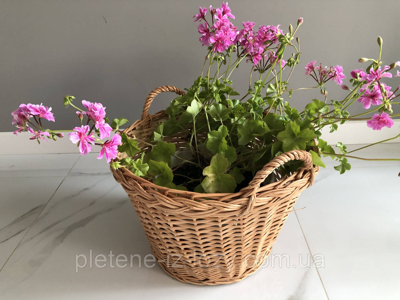 Плетена корзина із лози Корзина для квітів Id 1622384796 цена 400 ₴ купити на Prom Ua