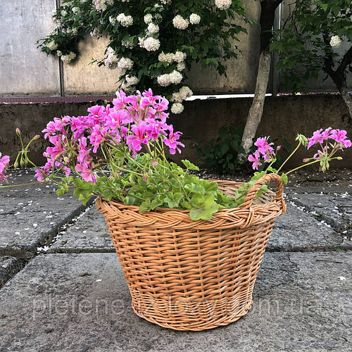 Плетена корзина із лози Корзина для квітів Id 1622384796 цена 400 ₴ купити на Prom Ua