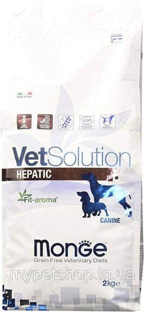 MONGE Монж VetSolution Hepatic Canine Сухой Беззерновой Корм для Собак ...