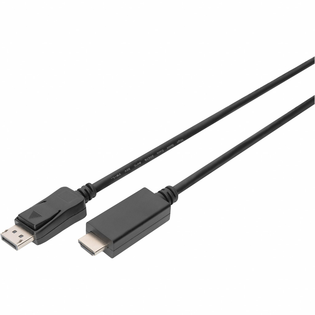 Кабель мультимедійний DisplayPort to HDMA 2.0m UHD 4K, M/M type A ...