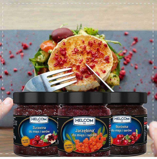 Купити Соус Горобина Helcom Jarzebina do mies i serow Хелком до М'яса та Сир 210 г Польща, ціна ...