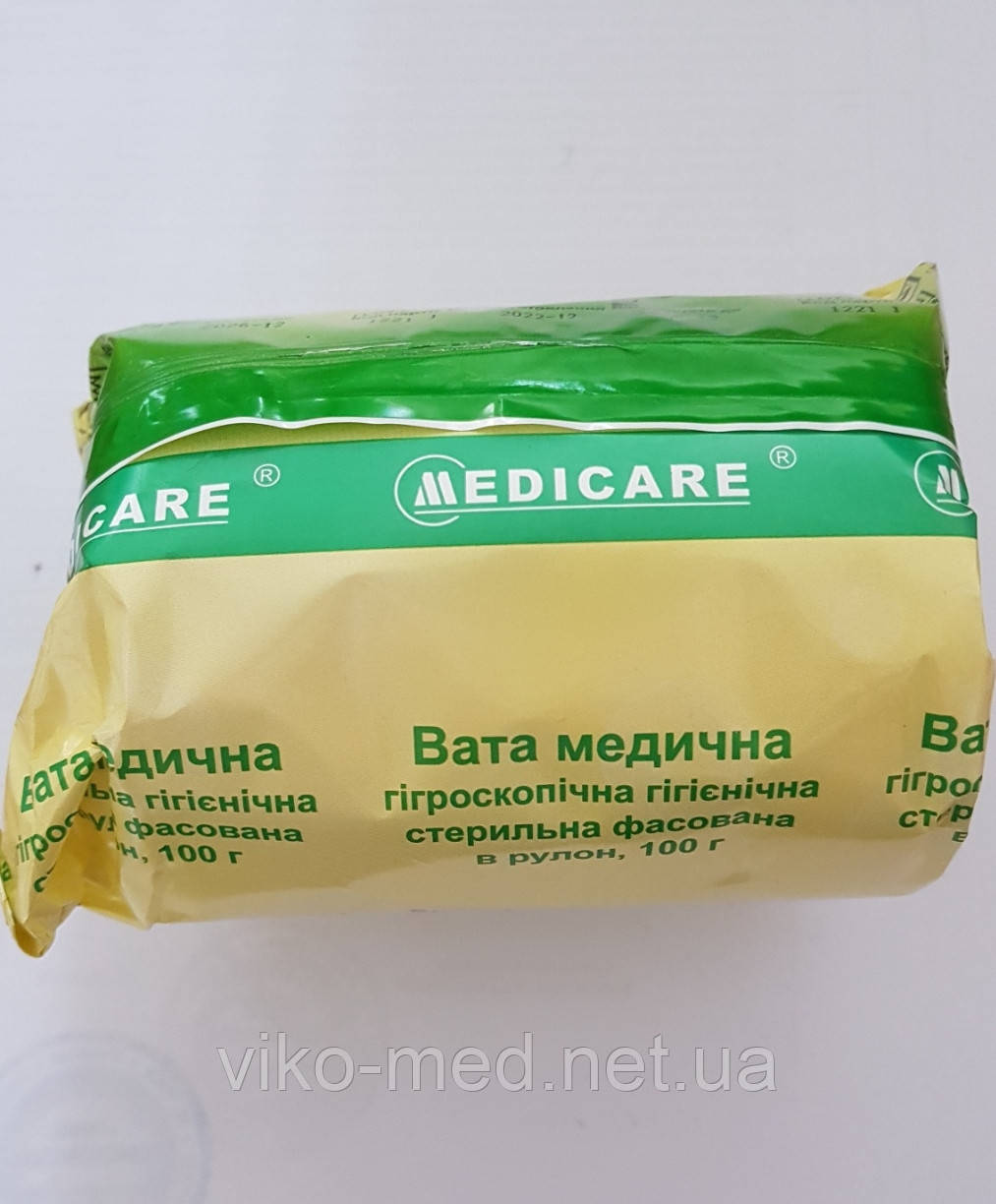 Вата стерильная 100г, ролик, "Medicare": продажа, цена в Киеве ...