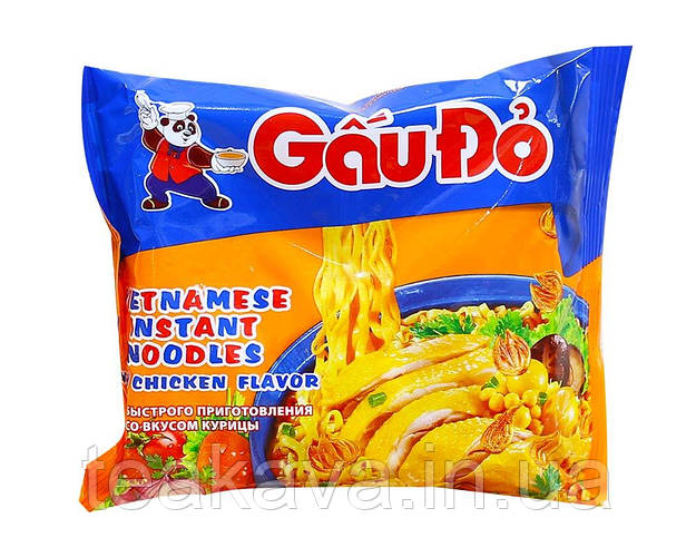 Купить Лапша быстрого приготовления со вкусом курицы GauDo, 63 г, цена ...