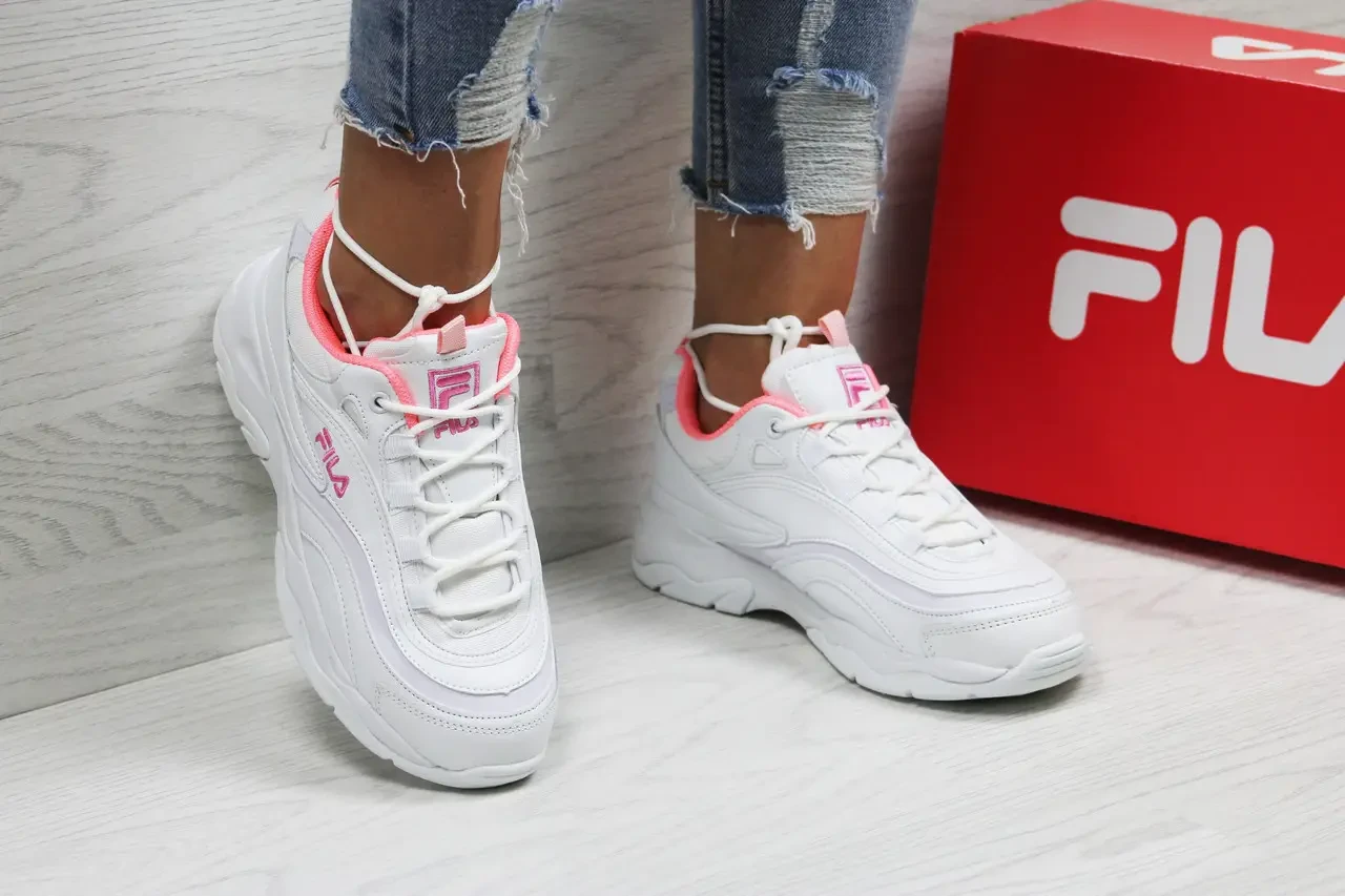 Купить Женские кроссовки FILA Фила, белые. Код товара Д - 5628 36, цена ...