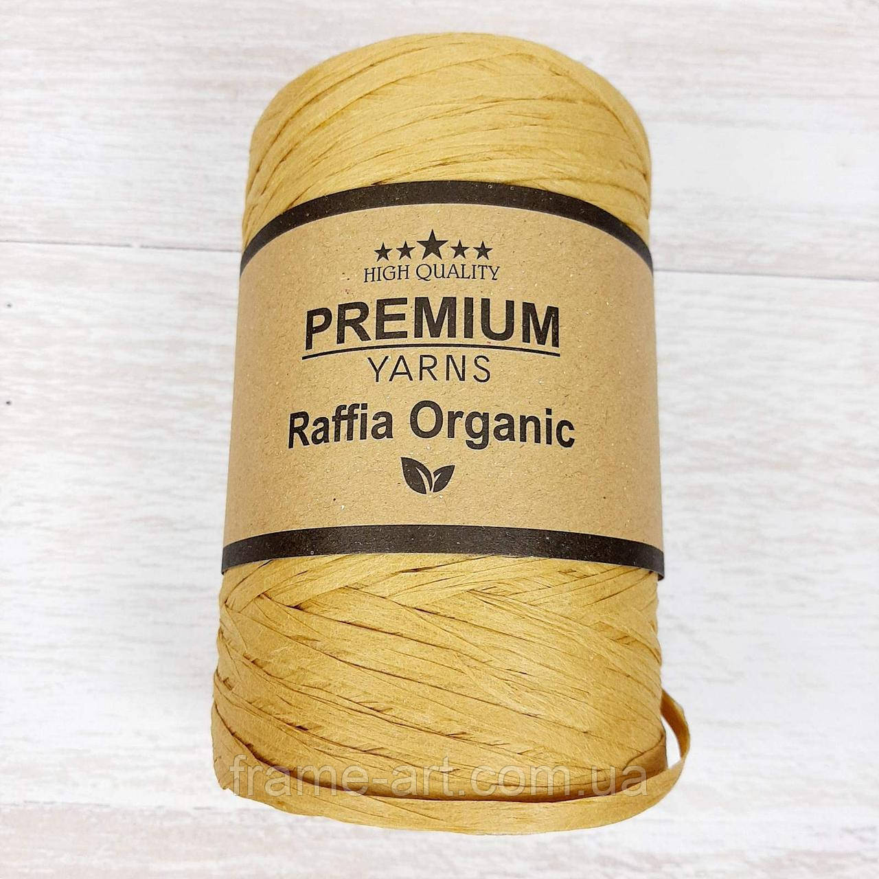 Купить Рафія Raffia Organic Premium Yarns 150г/230м 019 солома, цена ...