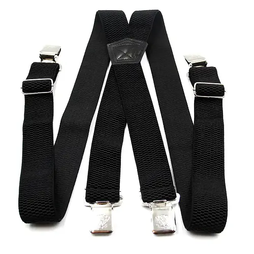 Купить Мужские широкие подтяжки для брюк черный, цена 365 ₴ — Prom.ua ...