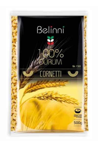 Ріжки звичайні Pasta Cornetti rigati ТМ Belinni 500 г, цена 50 грн ...
