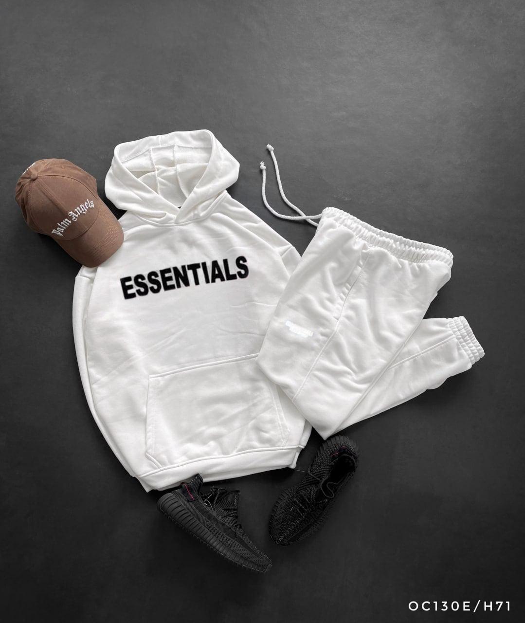 Мужской спортивный костюм ESSENTIALS (белый) комфортный и качественный ...