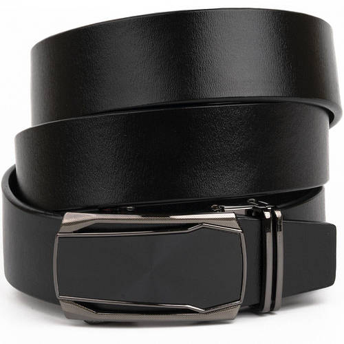 Ремень мужской c рамкой из затемненного металла Vintage 20277 черный ...