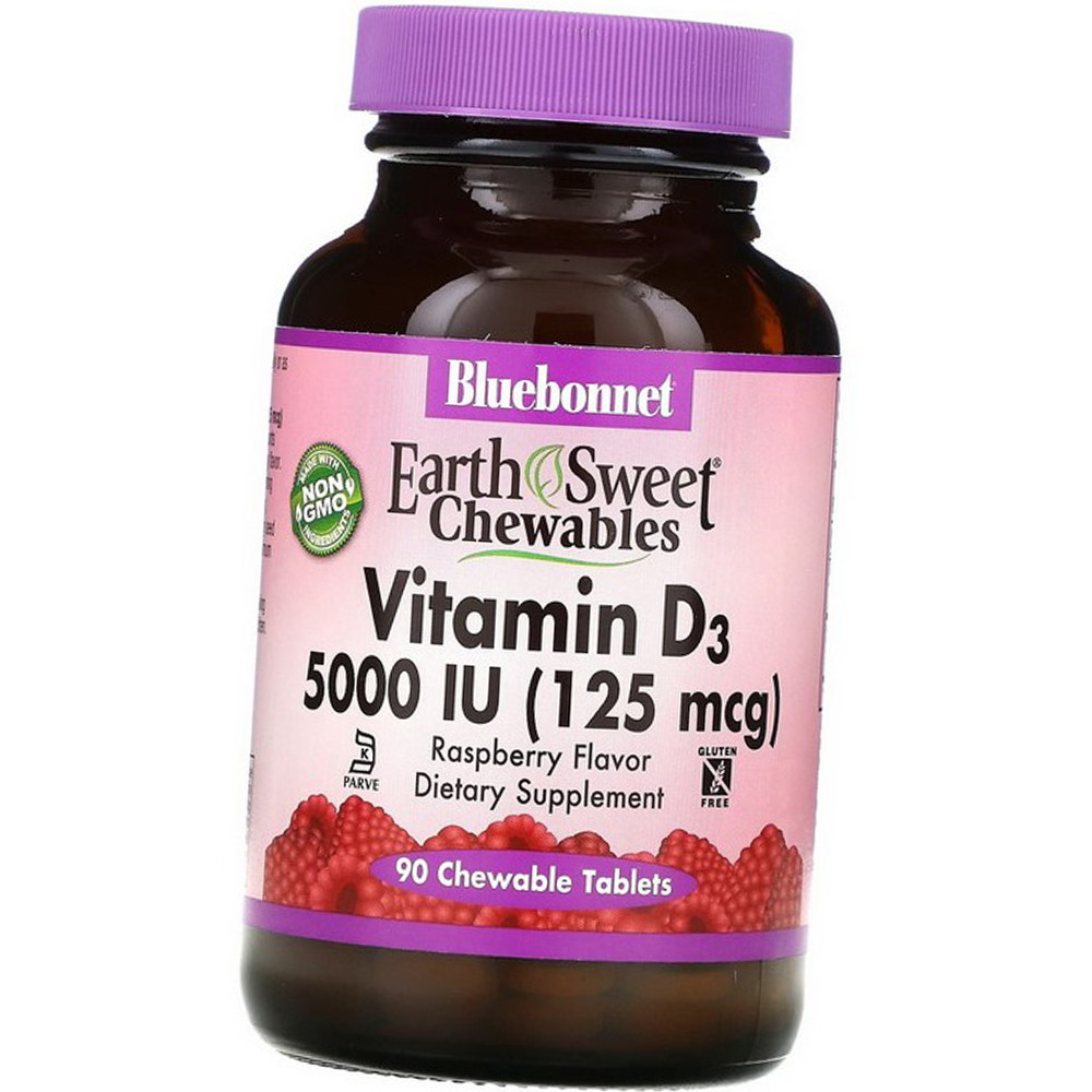 Витамин Д 5000 Bluebonnet Nutrition Vitamin D3 5000 IU (125 mcg) 90 ...
