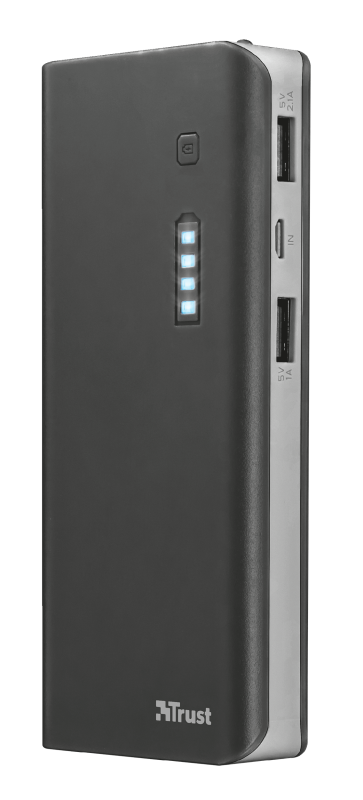Купить Повербанк 10000 mAh Trust Primo Powerbank черный, павербанк с ...