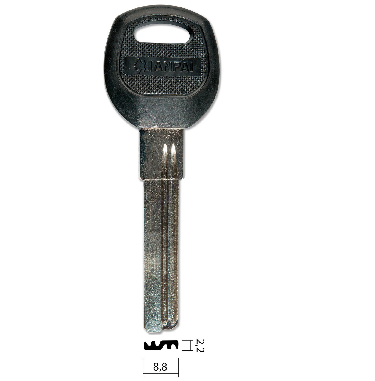 Заготівка ключа BAODEAN з пластиковою ручкою з довгим упором ОБРАТНИЙ ...