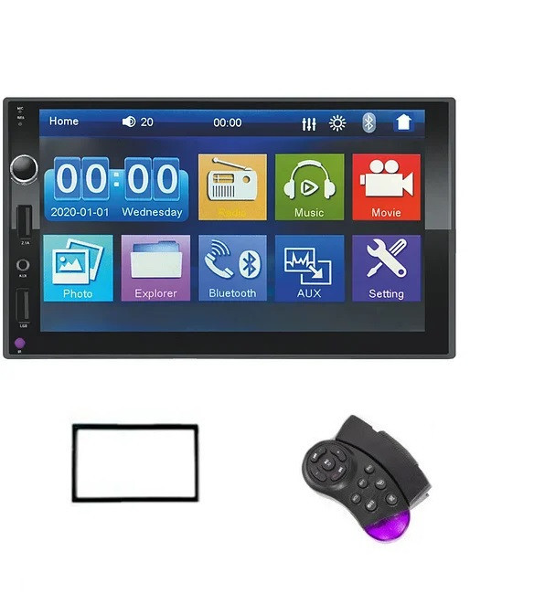 Магнитола 2DIN Windows 6.0-7" BT,Aux,Usb (вход Камеры,выход Сабвуфер ...