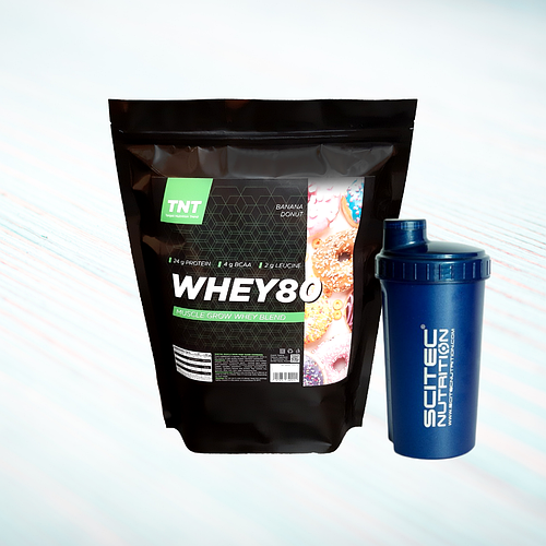 Купити Whey протеїн для м'язів та сушки білок 80% BCAA 16% Польща Ваніль + Шейкер, ціна 1010 ...
