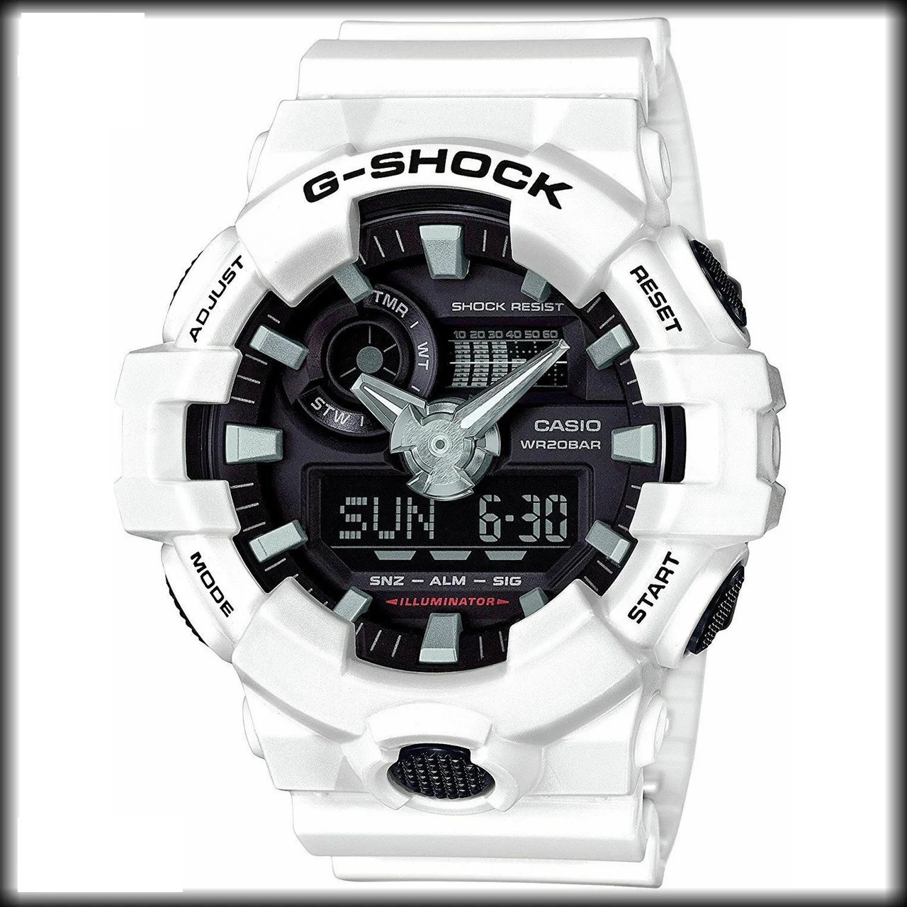 Часы Casio G-Shock GA-700-7A Оригинал Белые — Купить Недорого на Bigl ...