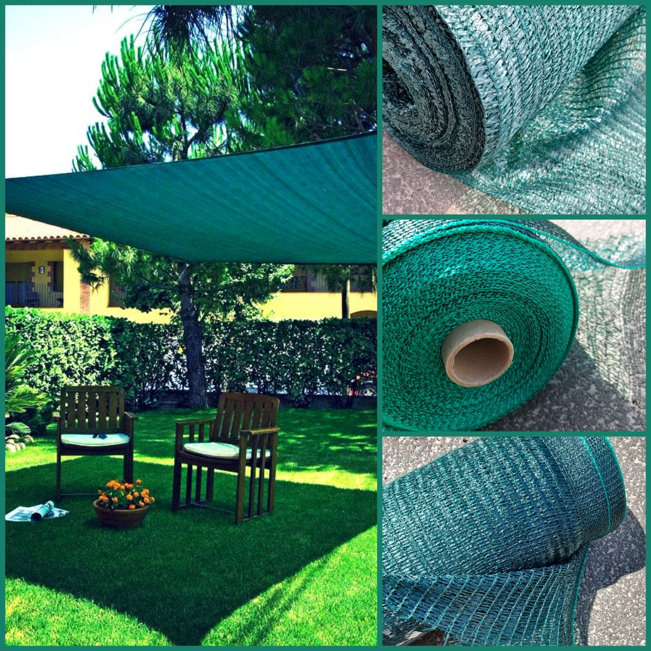 Купить Сетка от солнца/ Сетка затеняющая 65% ширина 3м в рулоне 100м ...